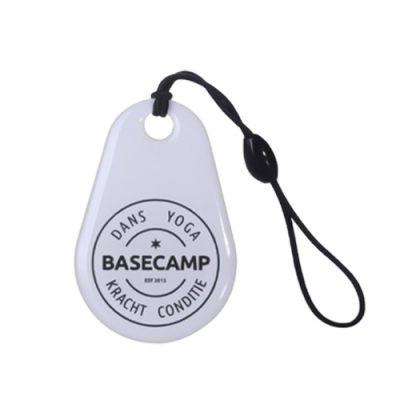 Cina NFC di RFID che stampa Logo Keychains Epoxy Unique Shape su ordinazione con il chip in vendita