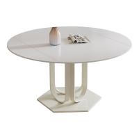 China Customized Sintered Stone Marble Dining Table Set 4 Chairs Dining Table Set 6 Seater for sale
