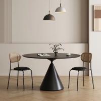 China Customized Size Dining Table Set 4 Chairs With Steel Base for sale