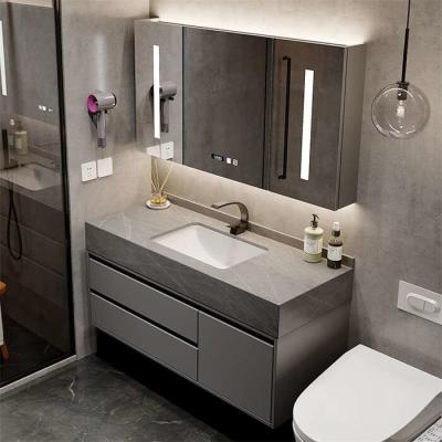 Cina Unico lavandino Vanità Specchio Vanità bagno in legno massello OEM ODM in vendita