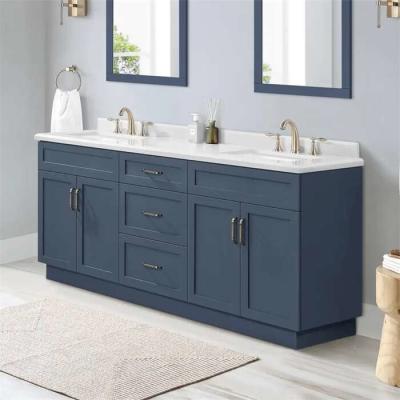 Cina Unico lavandino Vanità Specchio Vanità bagno in legno massello OEM ODM in vendita