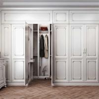 China Lacquer / Melamine Surface Mirrored Wardrobes With Dressing Table for sale