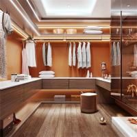 China Lacquer / Melamine Surface Mirrored Wardrobes With Dressing Table for sale