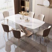 China Customized Size Dining Table Set 4 Chairs With Steel Base for sale