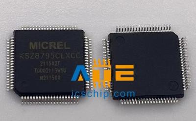 KSZ8795CLXCC Ethernet Controller IC KSZ8795 With Gigabit Uplink