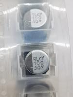 China Aluminum Electrolytic Capacitor 100µF 50V SMD EMVY Series 105°C 2000h for sale