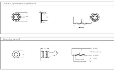 China LPC50 - LPC800 Linear Potentiometer Long Stroke Series LPC500D5KCH2 for machine manufacturing industry for sale