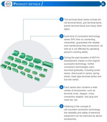 중국 KF55C-10.0-04P KF55C-10.0-06P KF55C-10MM 2P-24P 플러그 가능한 터미널 블록 커넥터 판매용