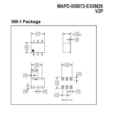 Cina Modo 5-900MHz 2 di condizionamento di segnale dei divisori di potere di MAPD-008072-ESSM26 Macom in vendita