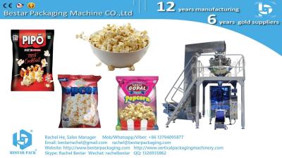 China Fully automatic weighing packing machine for popcorn pouch for sale