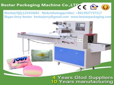 China Automatic Horizontal Wrapping Machine for Hotel Soap Flow Packing Packaging bestar packaging machine BST-350B for sale