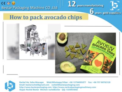 China Avocado crisp zipper bag packaging machine for sale