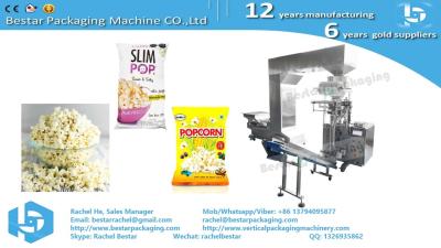 China Bestar popcorn packing machine hot sales snacks packaging machine with automatic weighing for sale