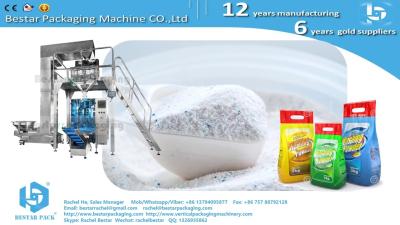 China How to pack detergent powder 450g pouch with hanging hole for sale