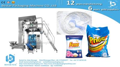 China How to pack detergent powder 450g pouch with hanging hole for sale