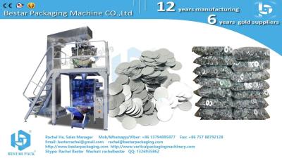 China Wire nails long nails pouch packing machine with multi heads weigher BSTV-450AZ for sale