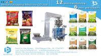China Automatic packaging machine with multi-heads weigher, labeling machine, checkweigher, and turntable BSTV-450AZ for sale