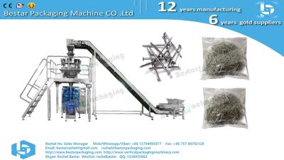 China Hardware packing machine Bestar VFFS machine with 10 heads weigher BSTV-450AZ for sale