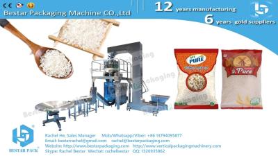 China Bestar granules weighing and packaging machine with 4 heads linear weigher BSTV-550BZ for sale
