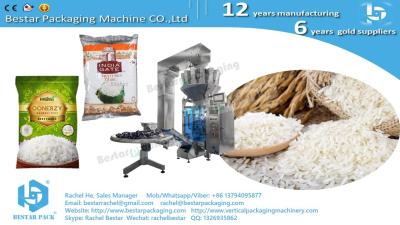 China Bestar granules weighing and packaging machine with 4 heads linear weigher BSTV-550BZ for sale