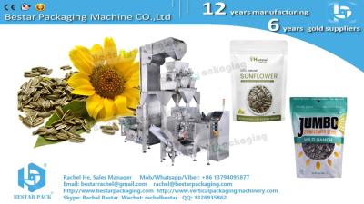 China Automatic doypack machine for sunflower seeds packing in zipper pouch for sale