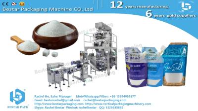 China How to pack sugar into the spout pouch for sale