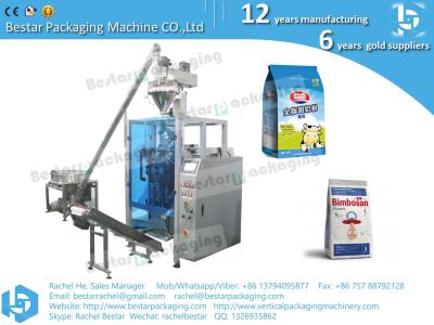China Wheat flour 1kg gusset bag packaging machine with printing and labeling BSTV-450DZ for sale