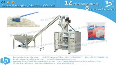 China Wheat flour 1kg gusset bag packaging machine with printing and labeling BSTV-450DZ for sale