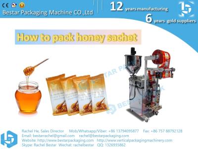 China Small sachet packing machine for liquid products juice, milk, yogurt, honey, etc BSTV-160S for sale