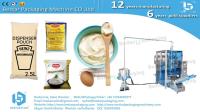 China Oil paint thick liquid pouch packaging machine with automatic filter and replenish function BSTV-450P for sale
