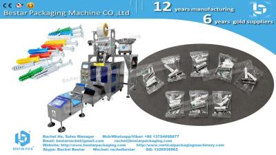 China Automatic pouch packing machine with two counting bowls for self tapping screw and plastic expansion wall plug for sale