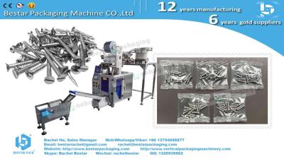 China Automatic counting packing machine two vibration hopper for iron screw nails packaging for sale