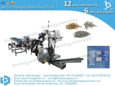 China How to pack screw, bolts, nuts, washers and rivets, bestar counting and packing machine for sale