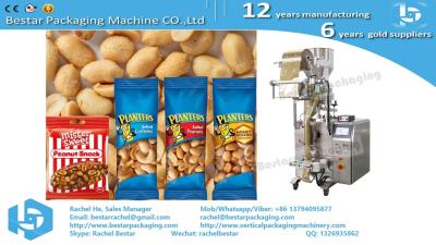China Popcorn 30g sachet weighing packing machine with product elevator and Inflation device BSTV-160A for sale