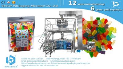 China Bestar Doypack machine new developed 3 stations model automatic weighing filling for sale