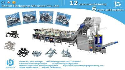 China Counting packing machine bucket conveyor type with 12 bowls, customized enclosure and checkweigher for sale