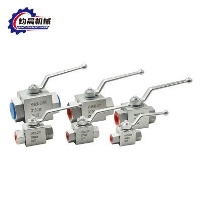 China Gas/water/olie-medium hoge druk hydraulische kogelklep KHB3K-28LR met interne draad Te koop