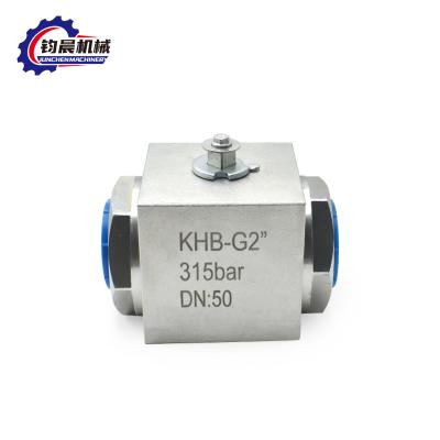 Cina Acciaio inossidabile KHB-G2'' 315bar Valvola a sfera ad alta pressione Gas/Acqua/Olio idraulico in vendita