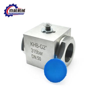 Cina Acciaio inossidabile KHB-G2'' 315bar Valvola a sfera ad alta pressione Gas/Acqua/Olio idraulico in vendita