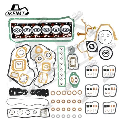 China Black Engine Gasket Kits For Komatsu 6D102 S6D102 S6D102E Excavator Forklift Dozer for sale
