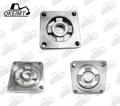 Cina PC60-7 Testa del filtro dell'olio Quadratura di alluminio per motore di escavatore in vendita