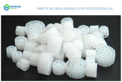 China MBBR PE Bio Media Sewage Filler Pipe Extrusion Line for sale