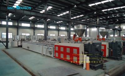China HSJZ-65/132 PVC Decoration Skirting Line Making Machine for sale