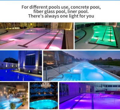 Cina Luci subacquee dello stagno di acciaio inossidabile, lampada della piscina di RGB Inground in vendita