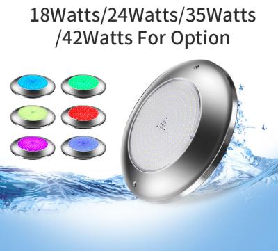 Cina Luci subacquee dello stagno di acciaio inossidabile, lampada della piscina di RGB Inground in vendita