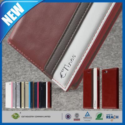 China Professional iPhone 6 Plus Protective Case Pu Leather Flip Wallet Stand for sale