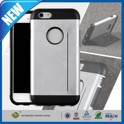 China Diverse Assorted Protective iPhone 6 Cover PC TPU With Credit Card Holder for sale
