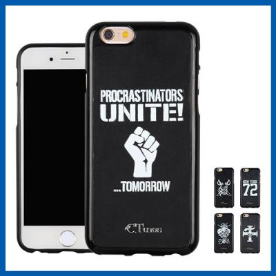 China 4.7 Inch Leather + Plastic Slim Snap On iPhone 6 Plus Protective Case Back for sale