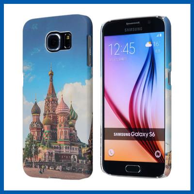 Cina Copertura protettiva blu di plastica dura della cassa della galassia S6 di Samsung del castello in vendita