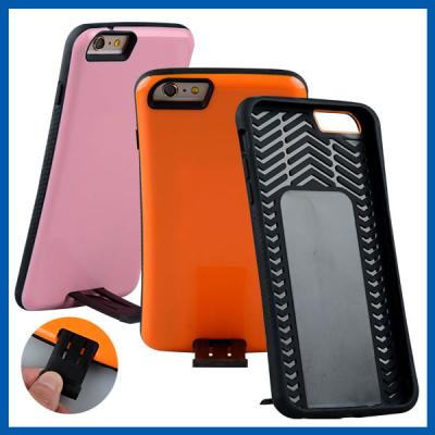 China Dual Layer Plastic Iphone 6 Protective Cases Combo With Kickstand for sale